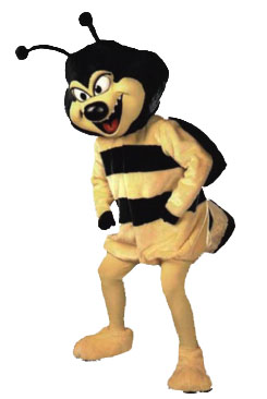 BUZZ BEE MASCOT COSTUME, CORPORATE MASCOT UNIFORM, SCHOOL, SPORTS TEAM ...